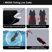 China Retractable Ceramic Fishing Scissors 9.8cm Zirconia Blade for Braid Mono Fluoro Lines for sale
