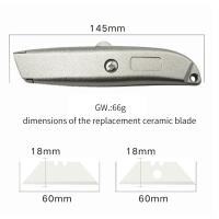 China MIDDIA Safety Paper Knife Utility Knife 14.5cm with Replaceable Ceramic Blade for sale