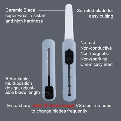 Cina Coltello utensile rosa a manico in PP con lama serrata di ricambio in vendita
