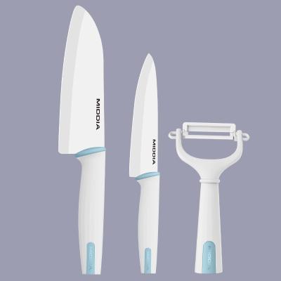 China High Sharpness Ceramic Knife Set 3 Pieces for Professional Kitchen Performance for sale