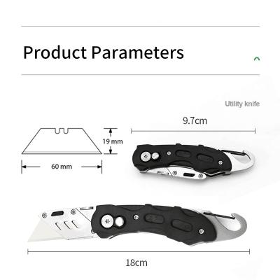 Cina Fold Pocket Multi Tool Multifunctional Multitool Box Cutter White Blade di MIDDIA in vendita
