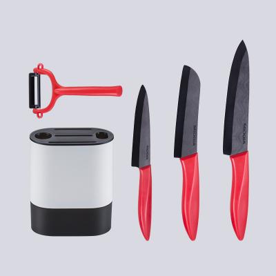 China 5 inch Santoku mes en 4,5 inch Fruit Cutter Keramische keuken set voor nauwkeurig snijden for sale