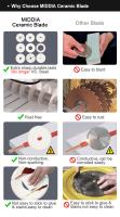 China Zirconia Ceramic Cutting Round Blade 30x Longer Life for Leather Processing for sale