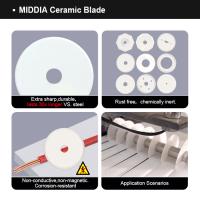 China Zirconia Ceramic Cutting Round Blade 30x Longer Life for Leather Processing for sale