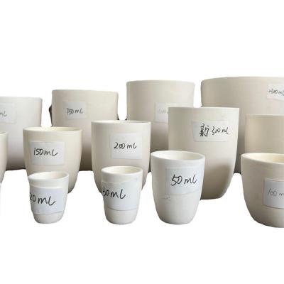 China Industrial High Form Alumina Ceramic Crucible for Laboratory Metal Smelting by MIDDIA for sale