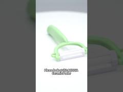 Y-shaped Black Ceramic Vegetable Slicer with Customized Logo and Food Grade PP Handle