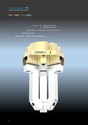 China Pneumatic Parallel Gripper 3 Jaw T Slot Robot Eoat Gripper THT-A for sale