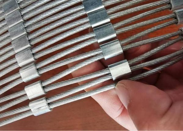 Quality SUS 304 Metal Rope Mesh Anti Flaming Stainless Steel Cable Mesh for sale