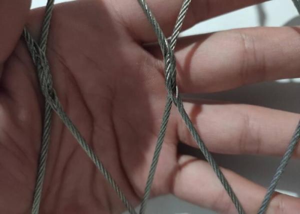 Quality Balconies Stairways Safety Rope Mesh Anti Corrosive Easy Installation for sale