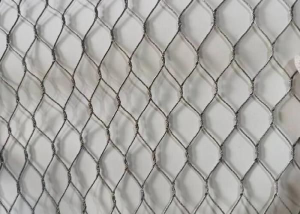 Quality Ferrule SS Zoo Aviary Wire Netting 1.5mm Wire Diameter Polished Surface for sale