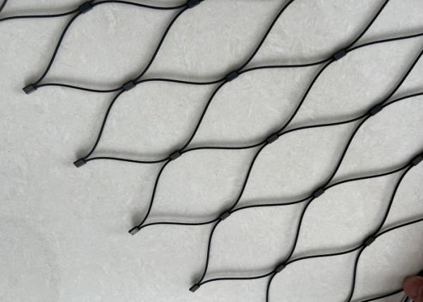 Quality Ferruled Style Zoo Animal Enclosure Breaking Resistant X Tend Stainless Steel Cable Mesh for sale