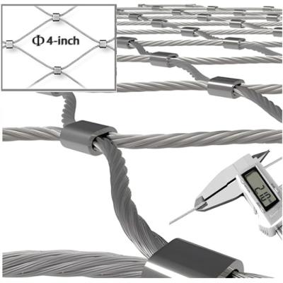 China Flexibel diamanten draad touw mesh 1,2 mm - 6,0 mm Horizontale / verticale oriëntatie Te koop