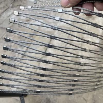 China 柔軟な 304 316 メタルロープ網 階段のレインリングと保護 動物園の網 for sale