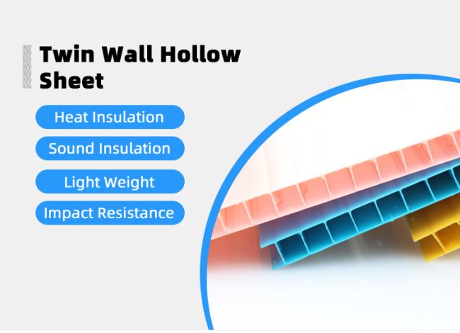 Close-up of polycarbonate sheet structure