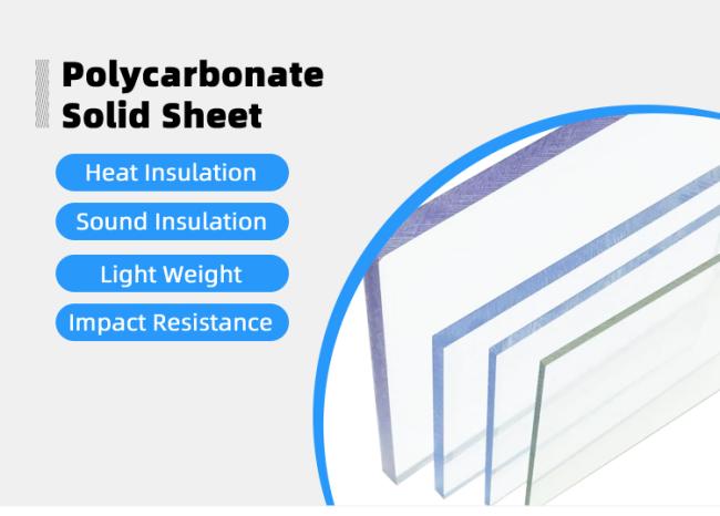Polycarbonate sheet installation example