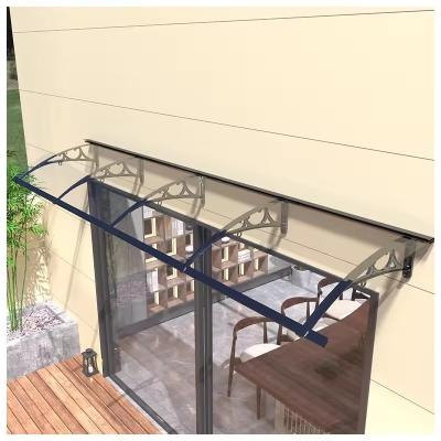 China Anti UV Polycarbonate Outdoor Awning Canopy Lightweight Poly Carbonate Awning for sale