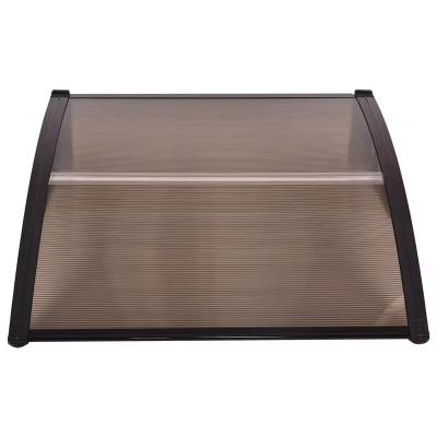 China Anti UV Polycarbonate Outdoor Awning Canopy Lightweight Poly Carbonate Awning for sale