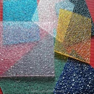 Cina Foglio di policarbonato solido ghiacciato Foglio solare di policarbonato di diamante resistente al fuoco in vendita