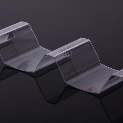China Folha corrugada de policarbonato transparente Folha de telhado de PC resistente aos UV à venda