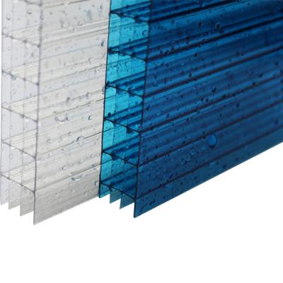 중국 10년 보증 UV 코팅 최고의 선택 유형 다벽 20mm 폴리카보네이트 지붕 X 트리플 PC 홀로 시트 판매용