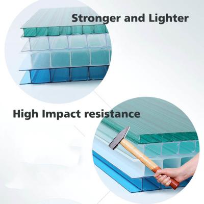 China Factory Price Hollow Polycarbonate Plastic Roofing Sheet Roofing Sheets Plastic for Greenhouse for sale