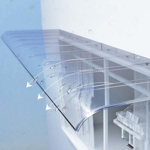 Quality Modern Polycarbonate Awning Sheet Sun Shade Canopy Customized for sale
