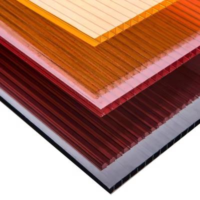 China Folha de policarbonato de parede dupla de 4 mm com aplicação dobrável múltipla for sale