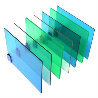 China Sun Sheets Unbreakable Fireproof Plastic Glass Polycarbonate clear PC Roofing Sheet for Greenhouse for sale