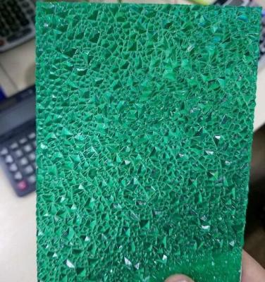 China Office Building Embossed Polycarbonate Sheet Panels UV Extendable Solid PC Sheet for sale
