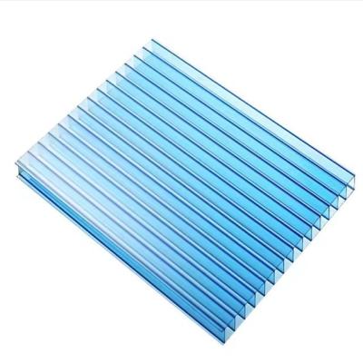 China China Clear Plastic Polycarbonate Roofing Sheet Plastic Roof Multi Wall for Greenhouse 10mm Multi Wall Polycarbonate Sheet for sale