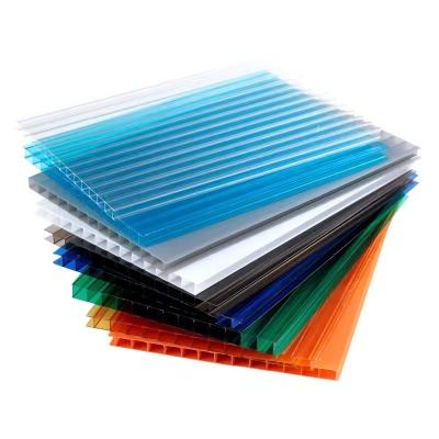 China 4mm 6mm 8mm Thick Twin Wall Pc Hollow Sheet Polycarbonate Sheet for Roofing /greenhouse 16mm Multiwall Polycarbonate for sale