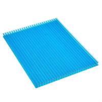 China Colored Clear Double Wall Polycarbonate Sheet 10mm PC Hollow Board for sale