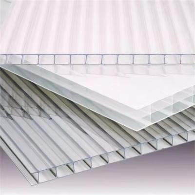 China Hot Sale 2024 Polycarbonate Twinwall Sheet Featuring Resistant to Moisture Excellent for Bicycle Parking Shelters 8mm Opal Twin for sale