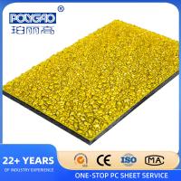 China Fire Resistant PC Solid Sheet Building Plastic PC Embossed Sheet for sale