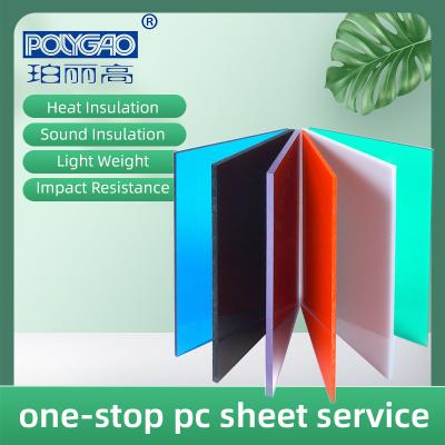 China Alle seizoenen prestaties Brandbestendige vaste polycarbonaatplaat Te koop