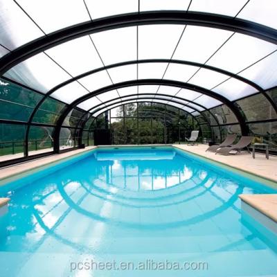 China Custom Size and Thick Roof Dome Skylight Transparent Plastic Roofing Polycarbonate Solid Sheet Pc Solid Panel Foldable for sale
