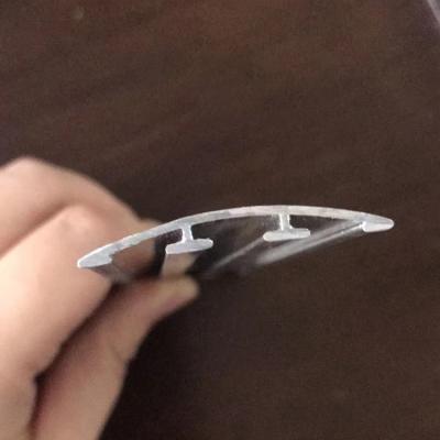 China 6mm H Channel Extruded Aluminum Profiles For Polycarbonate Sheet for sale