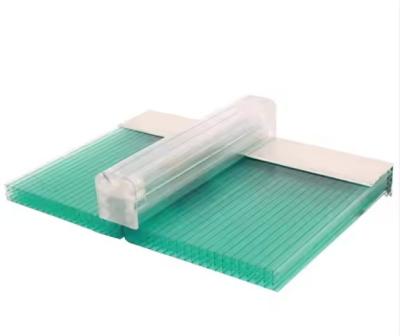 China Composite Co Extrusion U-LOCK Panel Colored Transparent Hollow Board For Danpalon Polycarbonate Facade Double Hook Panel for sale