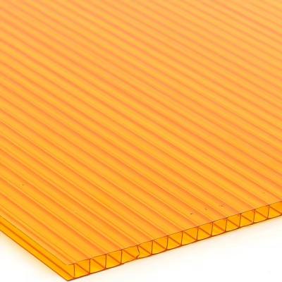 China 2-schichtige Polycarbonat-Hohlplatte mit mehr als 5 Jahren Garantie und 100% Virgin-Polycarbonat für Deckenplatten zu verkaufen