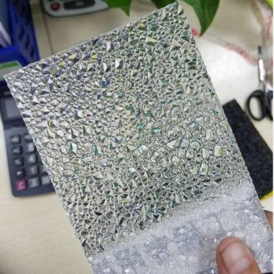 China UV Resistant Coating PC Particle Sheet Scratch Resistant Surface Polycarbonate Embossed Endurance Board for sale