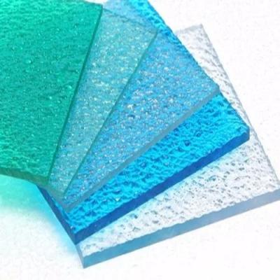 China Transparent Embossed Polycarbonate Board Durable and Weather Resistant Polycarbonate Sheet for Green House for sale