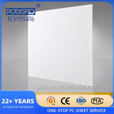 China POLYGAO High Transparency Diffusion Sheet Polycarbonate Flat Panel Acrylic Lightbox Sheet Thick Plate Processing for sale