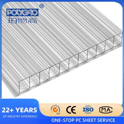 China High Quality Multiwall Polycarbonate Hollow Sheet Uv X-structure Polycarbonate Sheet for Roofing for sale