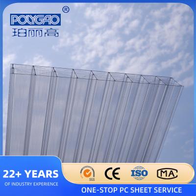 China High Quality Multiwall Polycarbonate Hollow Sheet Uv X-structure Polycarbonate Sheet for Roofing for sale