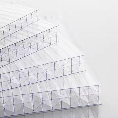 China High Quality Multiwall Polycarbonate Hollow Sheet Uv X-structure Polycarbonate Sheet for Roofing for sale