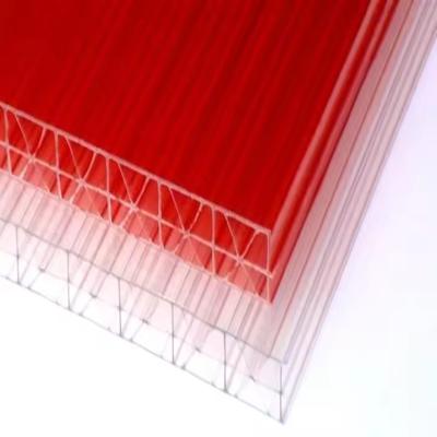 China Impact-resistant X-type Multi-layer Polycarbonate Sheet X-shaped Structure Solar Board for Wall Panel for sale