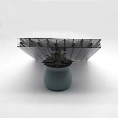 China Impact-resistant X-type Multi-layer Polycarbonate Sheet X-shaped Structure Solar Board for Wall Panel for sale