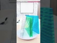 8 mm 10 mm Twinwall Multiwall Polycarbonate dakplaat Transparent Circulaire Rand