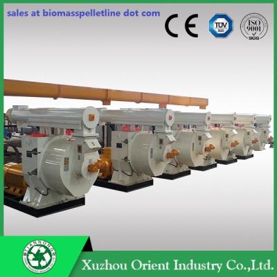 China Carbon Steel High Capacity Biomass Ring Die Horizontal Wood Pellet Mill for sale
