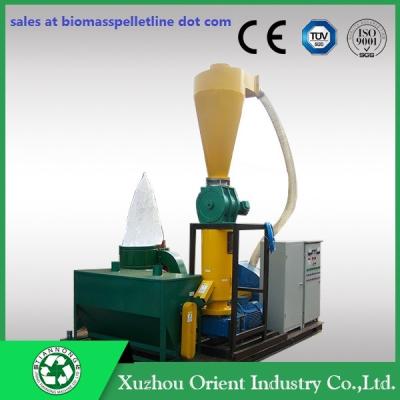 China 150-250KG/H Capacity Mobile Small Complete Biomass Pelleting Plant for sale